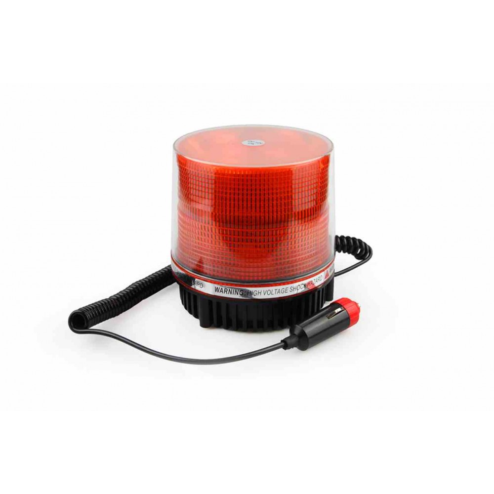 Φαρος LED 12V Πορτοκαλι με μαγνητική βάση 115 Χ 115mm 01276